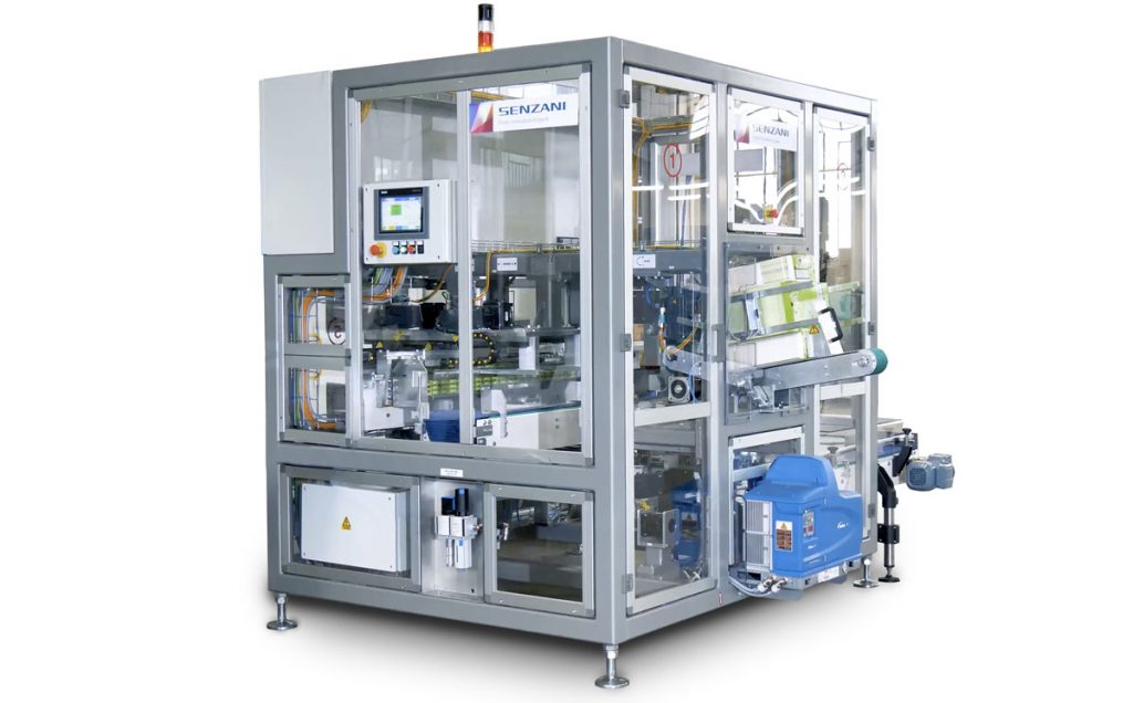 Wrap-around cartoner from flat blank | Senzani Brevetti