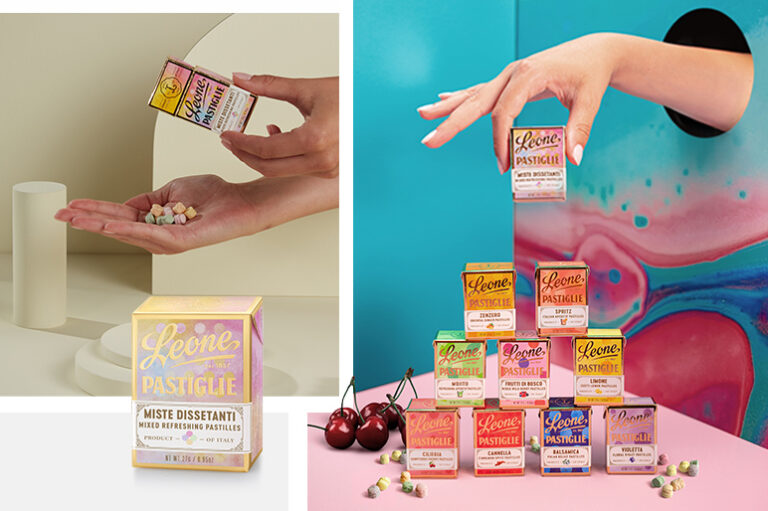 Pastiglie Leone, new packaging | Senzani Brevetti