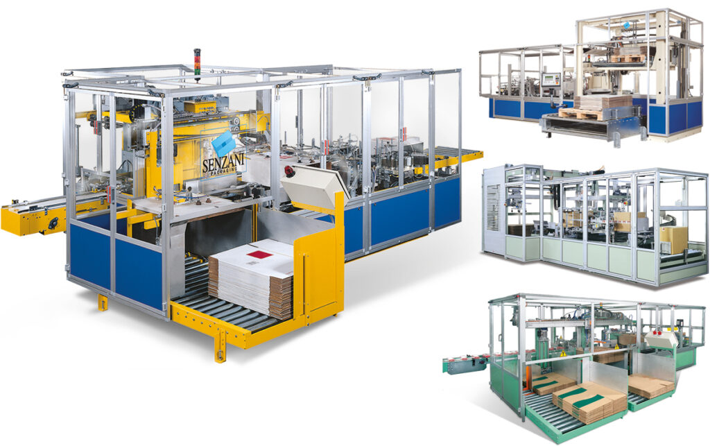 Secondary packaging machines, case packers | Senzani Brevetti
